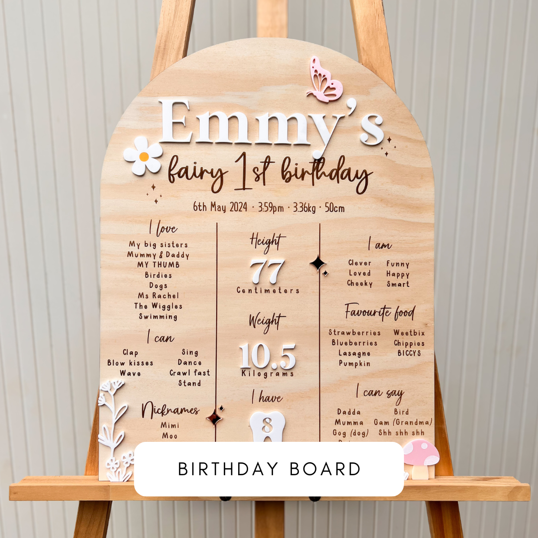 Birthday Boards – Willzy & Co